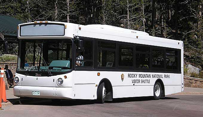 Shuttle Buses in Rocky Mountain Park